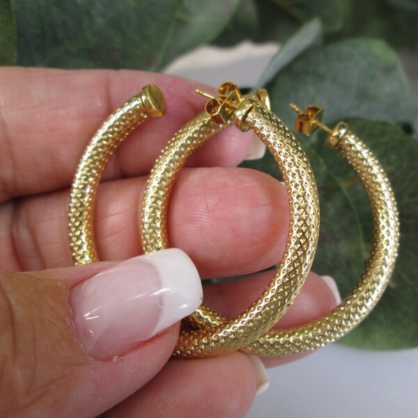 Textured Earrings - Etsy