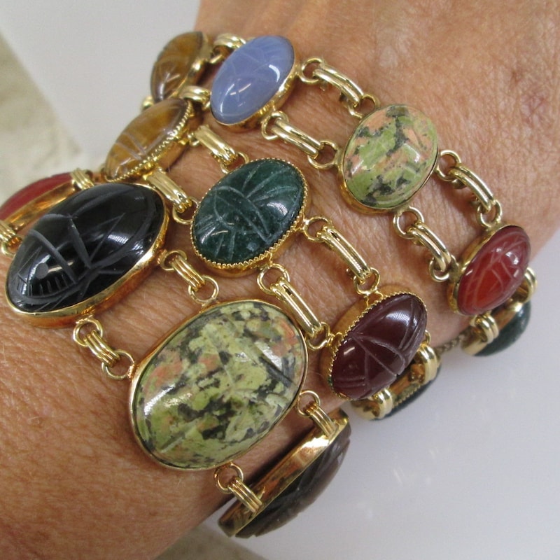 Scarab Bracelet - Etsy