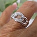 Sterling Silver CHAIN LINK Ring With Cz's>925 Chain Link Ring,cz Band ...