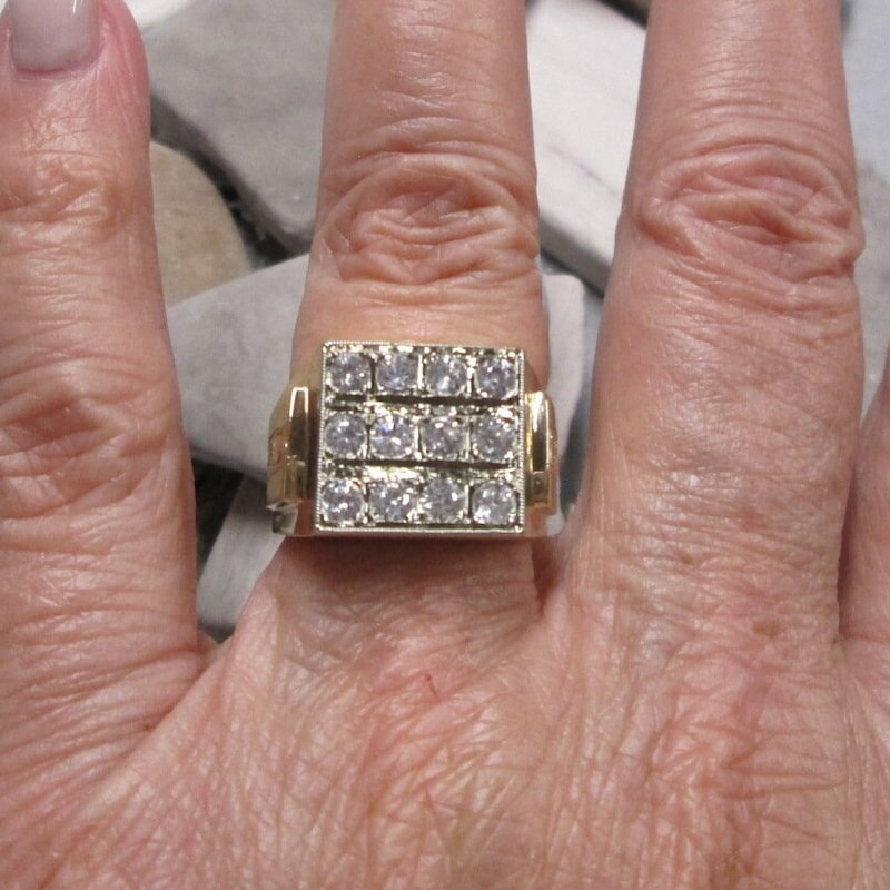 Mens Diamond Ring - Etsy