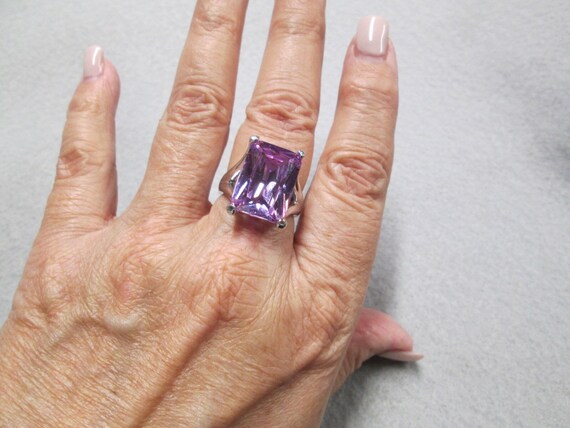 Large Alexandrite/Lilac Amethyst Ring>Alexandrite rin… - Gem