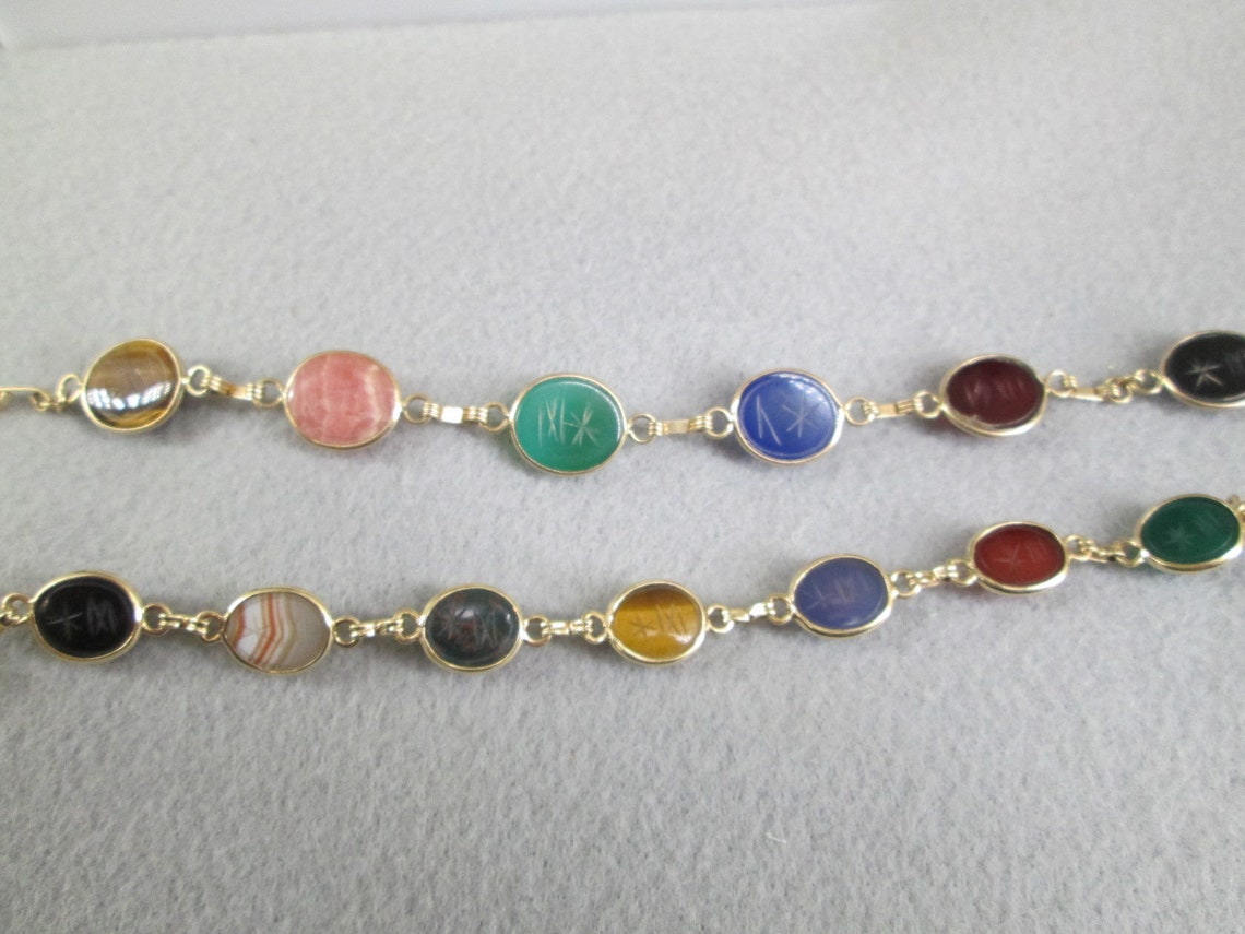 Solid 14kt. Gold Scarab Bracelet>vintage14kt.gold Scarab Bracelet ...