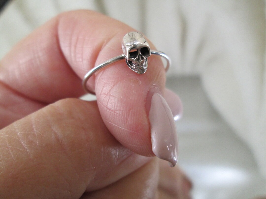 SKULL Ring>925 Sterling Silver SKULL Ring,925 Skull Ring,skull Sterling ...