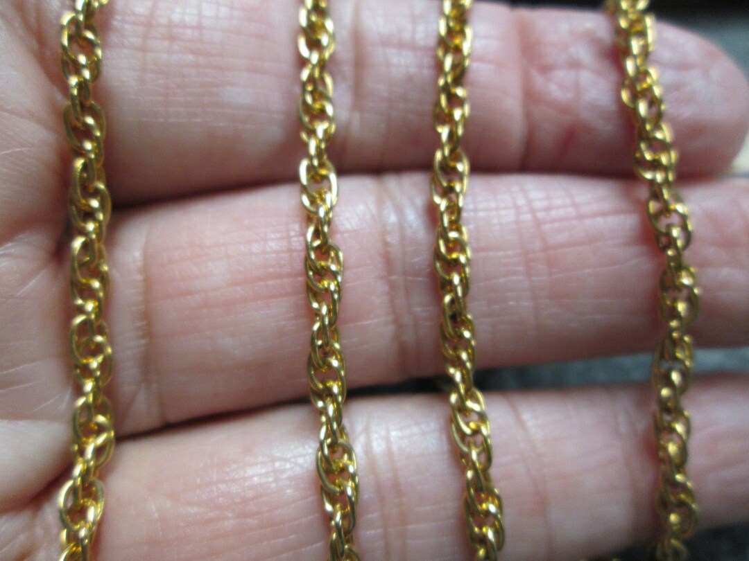 12kt. Gold Filled 24" Chain>heavy Gold Rope Chain,gold Chain,sturdy ...