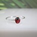 Sterling LADYBUG Ringtiny Ladybug Ring,925 Ladybird Ring,dainty Ladybug ...