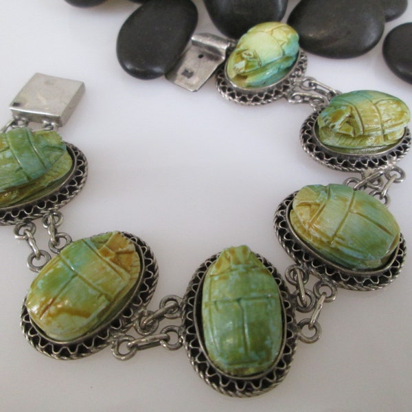 Scarab Bracelet - Etsy