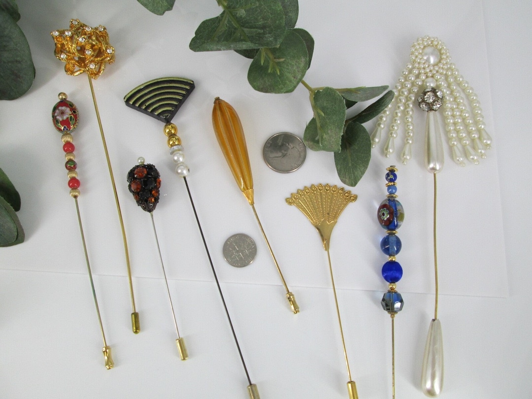 Vintage Stick Pins/hat Pins>vintage1940's & 1950's Stick Pin>stick Pins ...