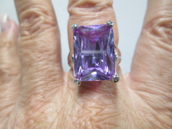 Large Alexandrite/Lilac Amethyst Ring>Alexandrite rin… - Gem