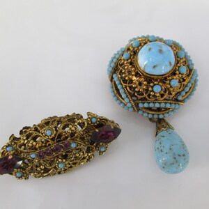 Vintage 1940 West German Broochesmade in West Germany,turquoise Brooch ...