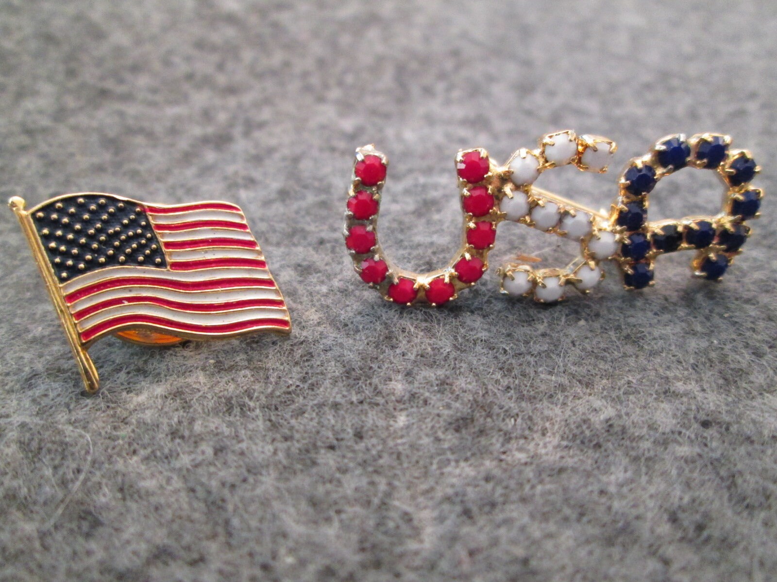 Beautiful Patriotic Pins U.S.A or Flag or Both - Etsy