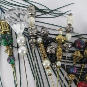 Stick Pins/hat Pins>vintage 50's Thru 70's Stick Pins With Ends,vintage ...