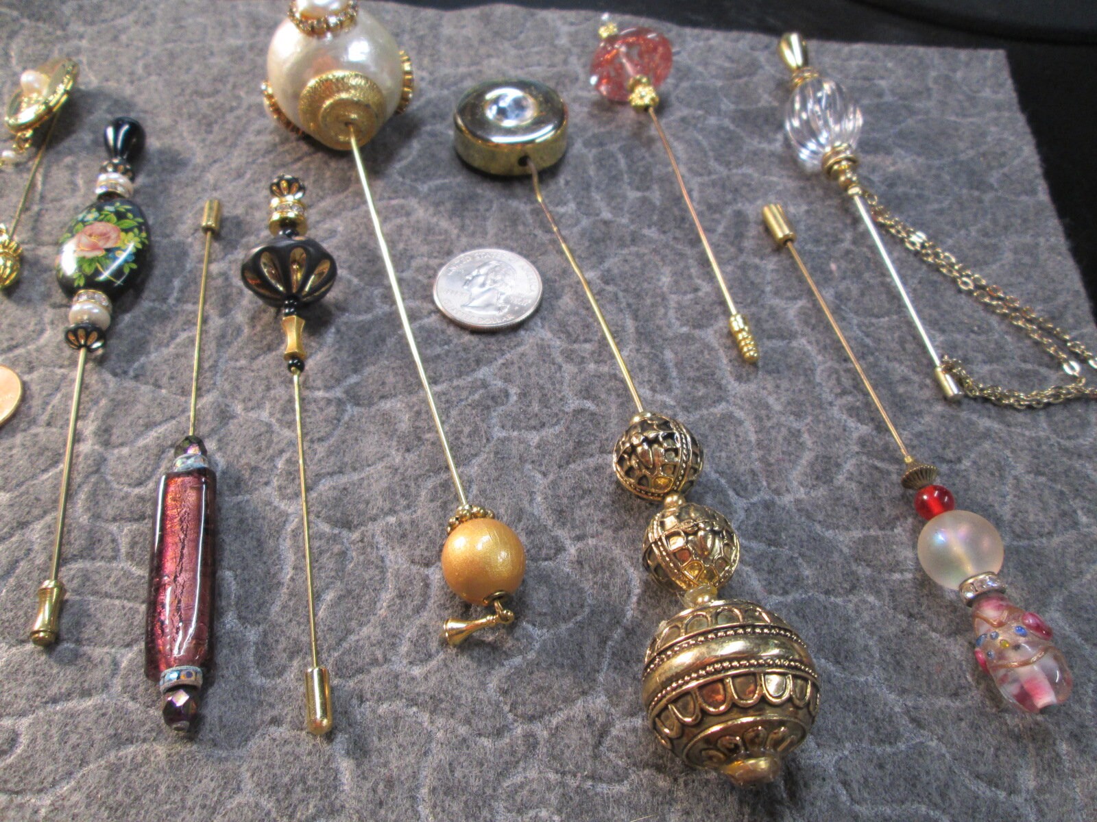 Vintage Stick Pins/hat Pins>>vintage 1940's & 1950's Stick Pin>stick ...