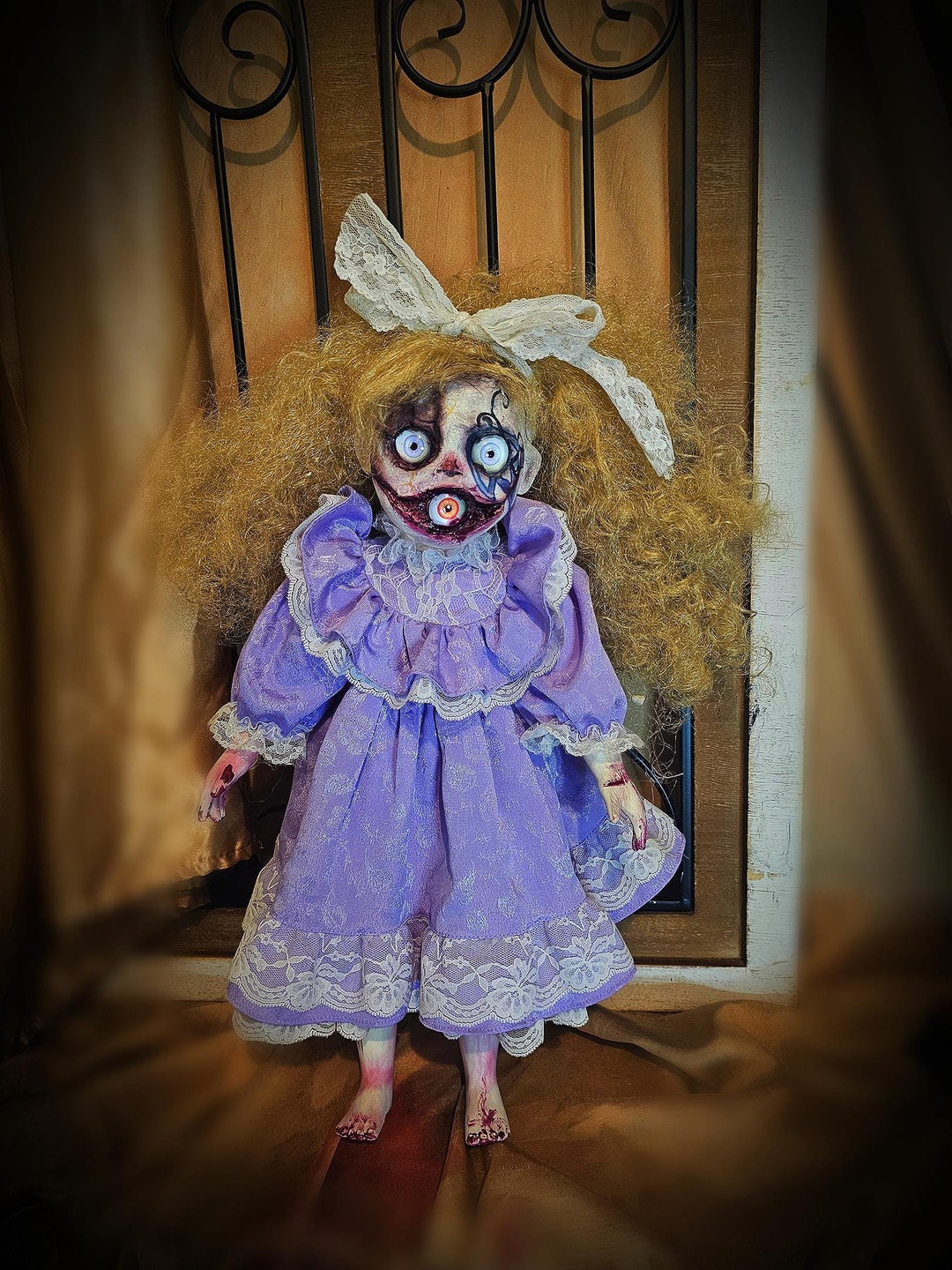 Coco-mania See No Evil Clown Girl Horror Art Doll - Etsy