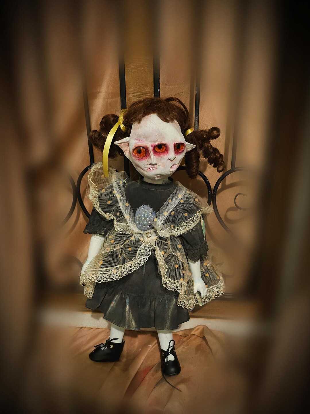Vampire Nosferatu Twins Velia and Valeria Horror Art Doll - Etsy