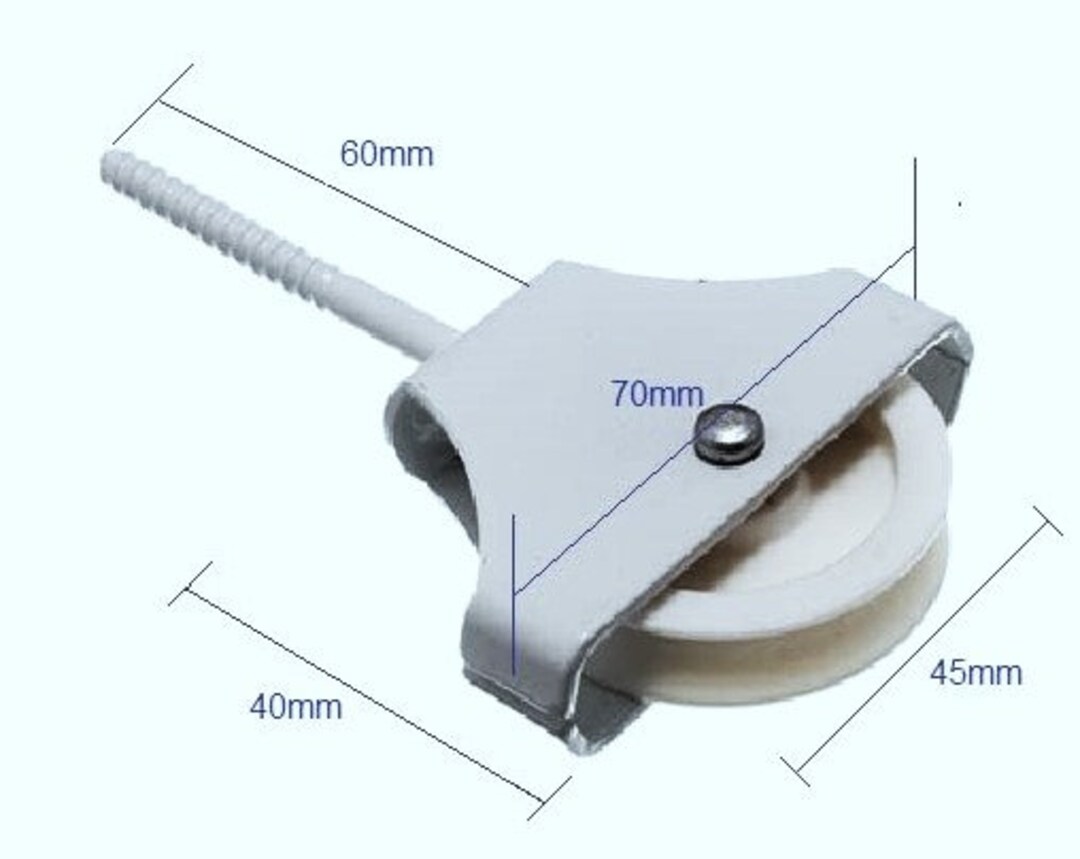 Single Washing Line Screw in Pulley Cord Wheel 45mm for Airers and ...
