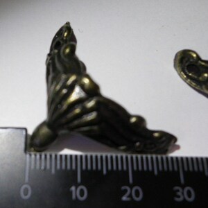 Set of 4 Box Feet Furniture Corner Foot Decoration Ornate Antique ...