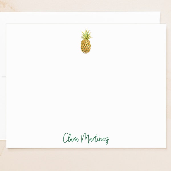 Pineapple Note Card - Etsy