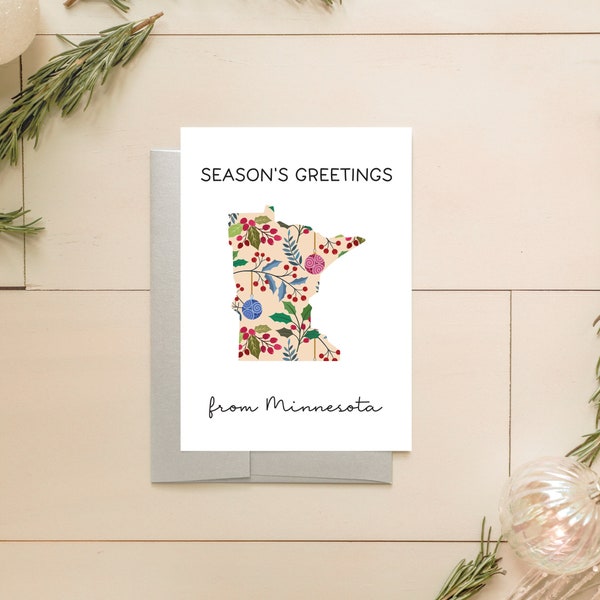 Minnesota Card - Etsy