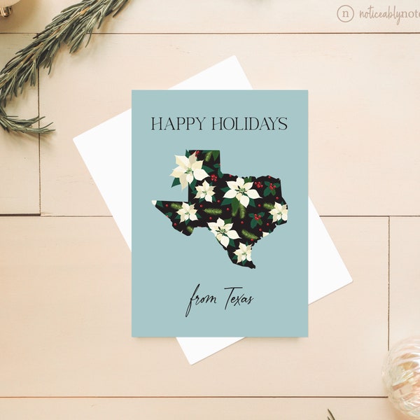 Texas Christmas Card - Etsy