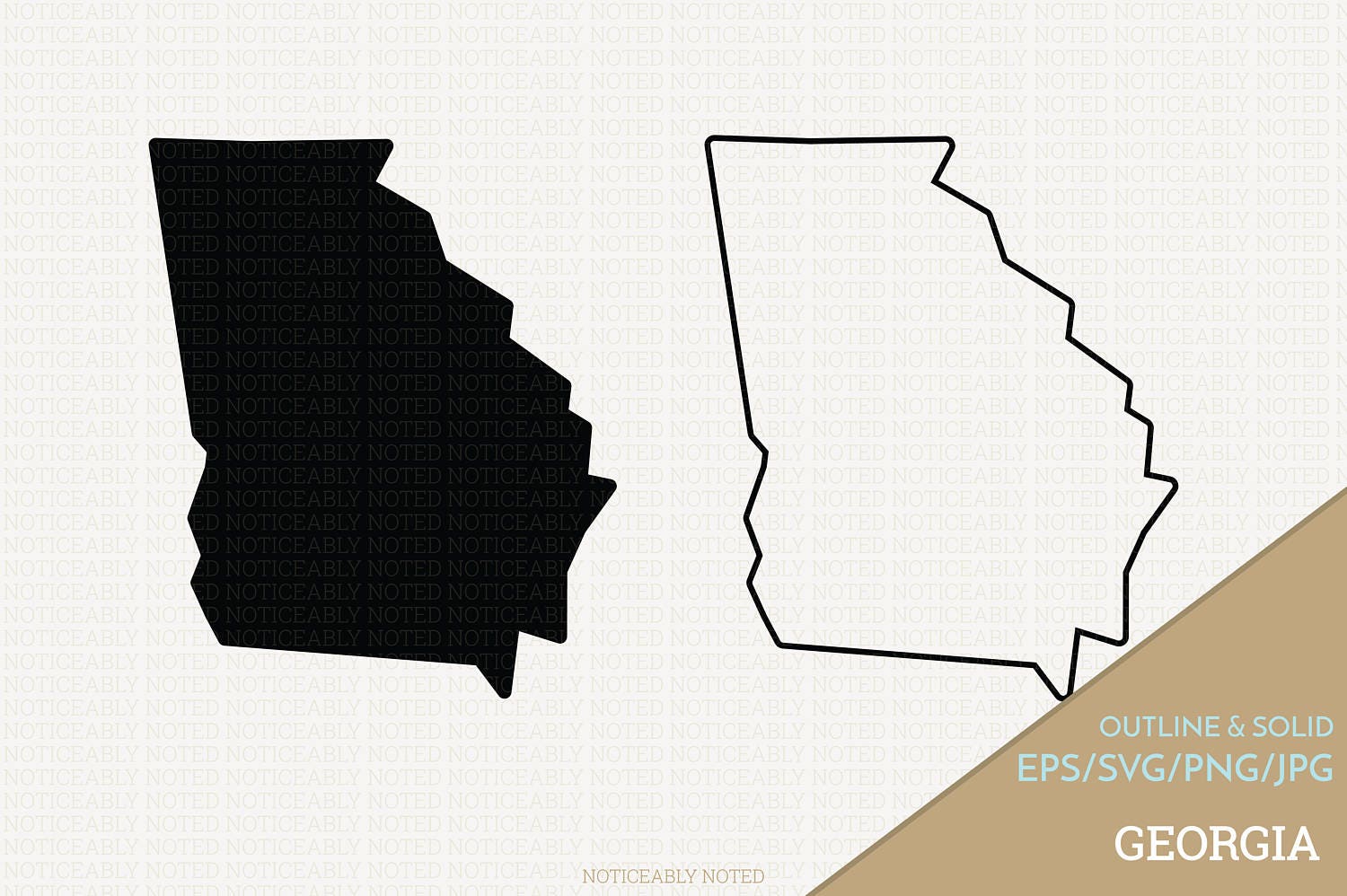 Georgia Vector State Clipart GA Clip Art Georgia SVG State | Etsy