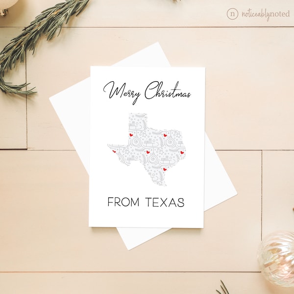 Texas Christmas Card - Etsy