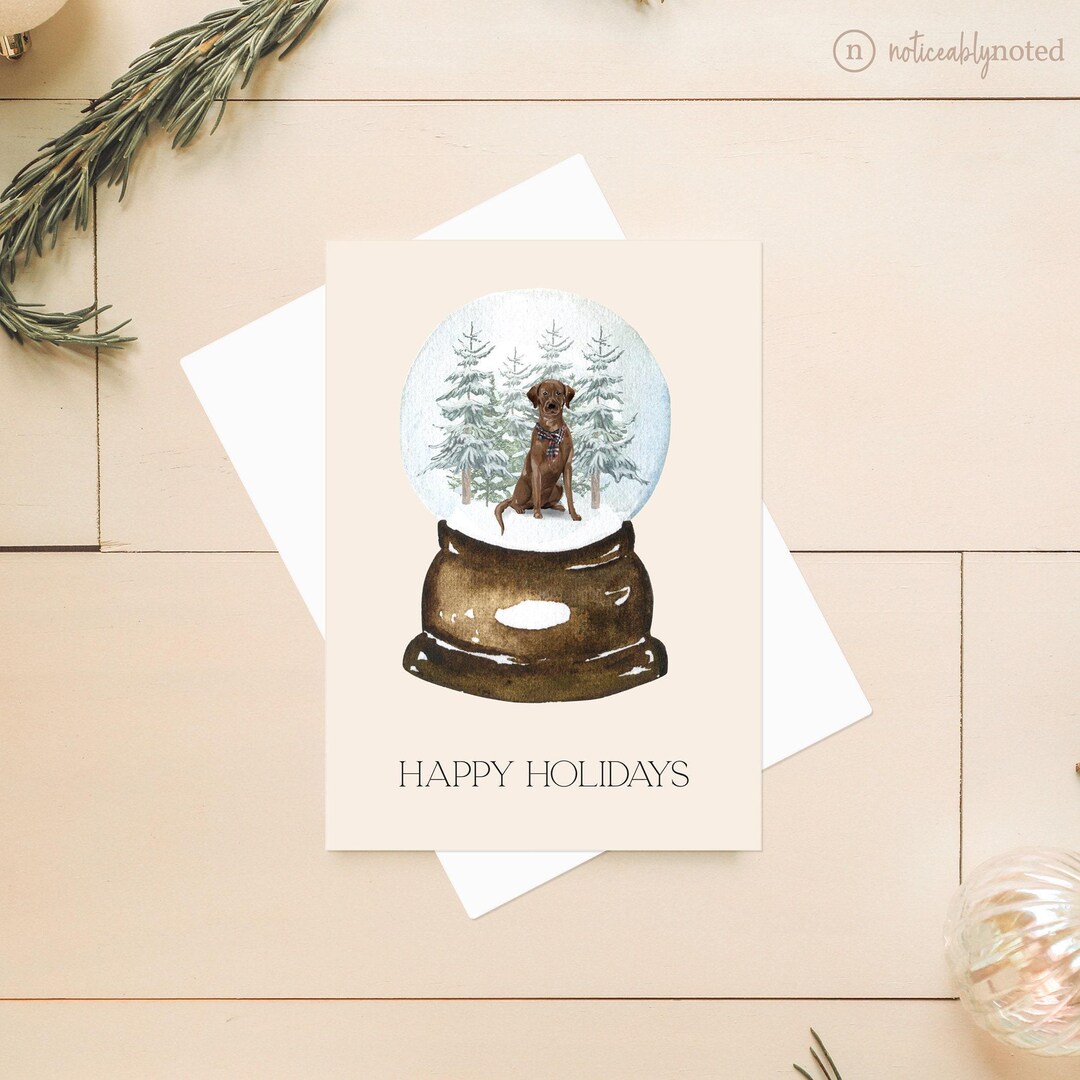 Lab Christmas Card - Labrador Retriever Holiday Cards - Dog Christmas ...