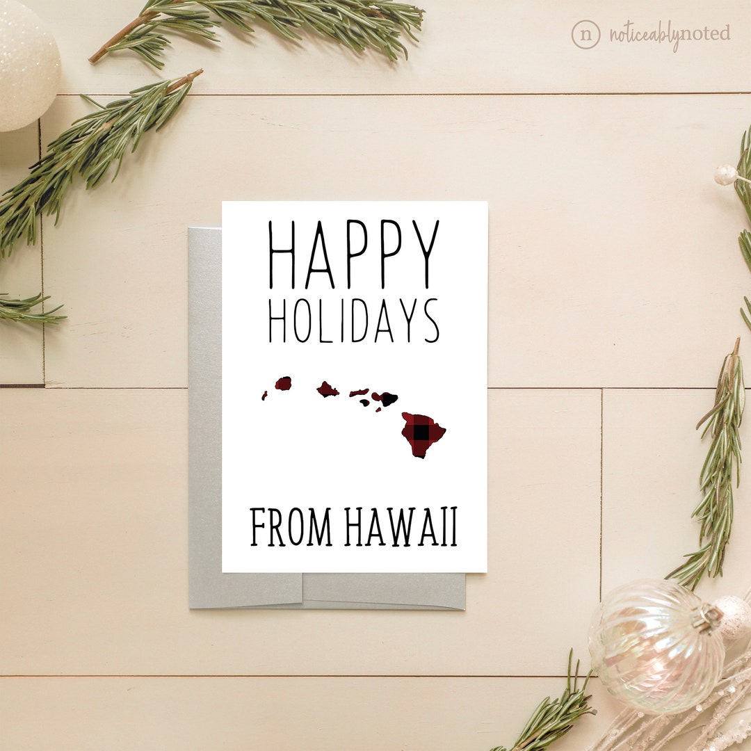 Hawaii Christmas Cards - HI Holiday Cards - Christmas Cards Set ...