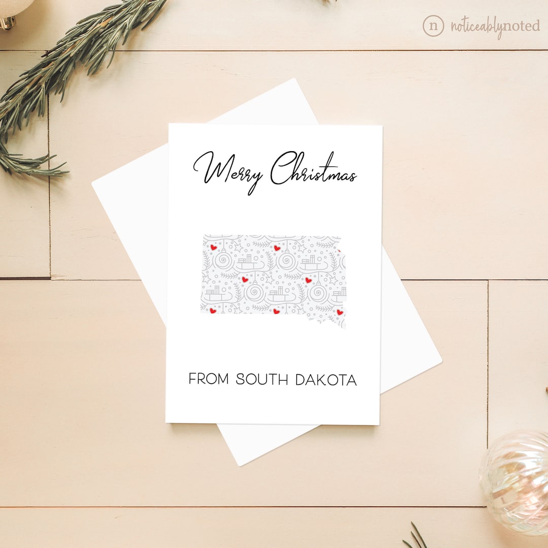 South Dakota Christmas Cards - SD Holiday Cards - Christmas Cards Set ...