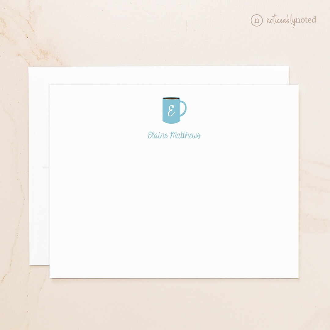 Coffee Note Cards Coffee Addict Gift Social Stationery Correspondence ...