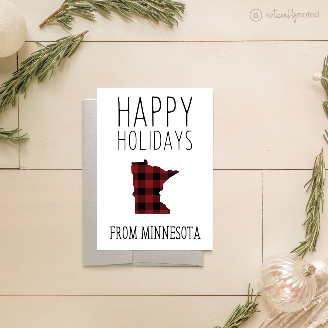 Minnesota Christmas Cards - MN Holiday Cards - Christmas Cards Set ...