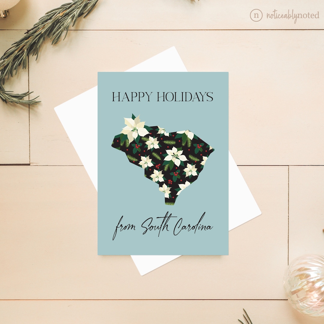 South Carolina Holiday Cards, South Carolina Christmas Cards, State ...