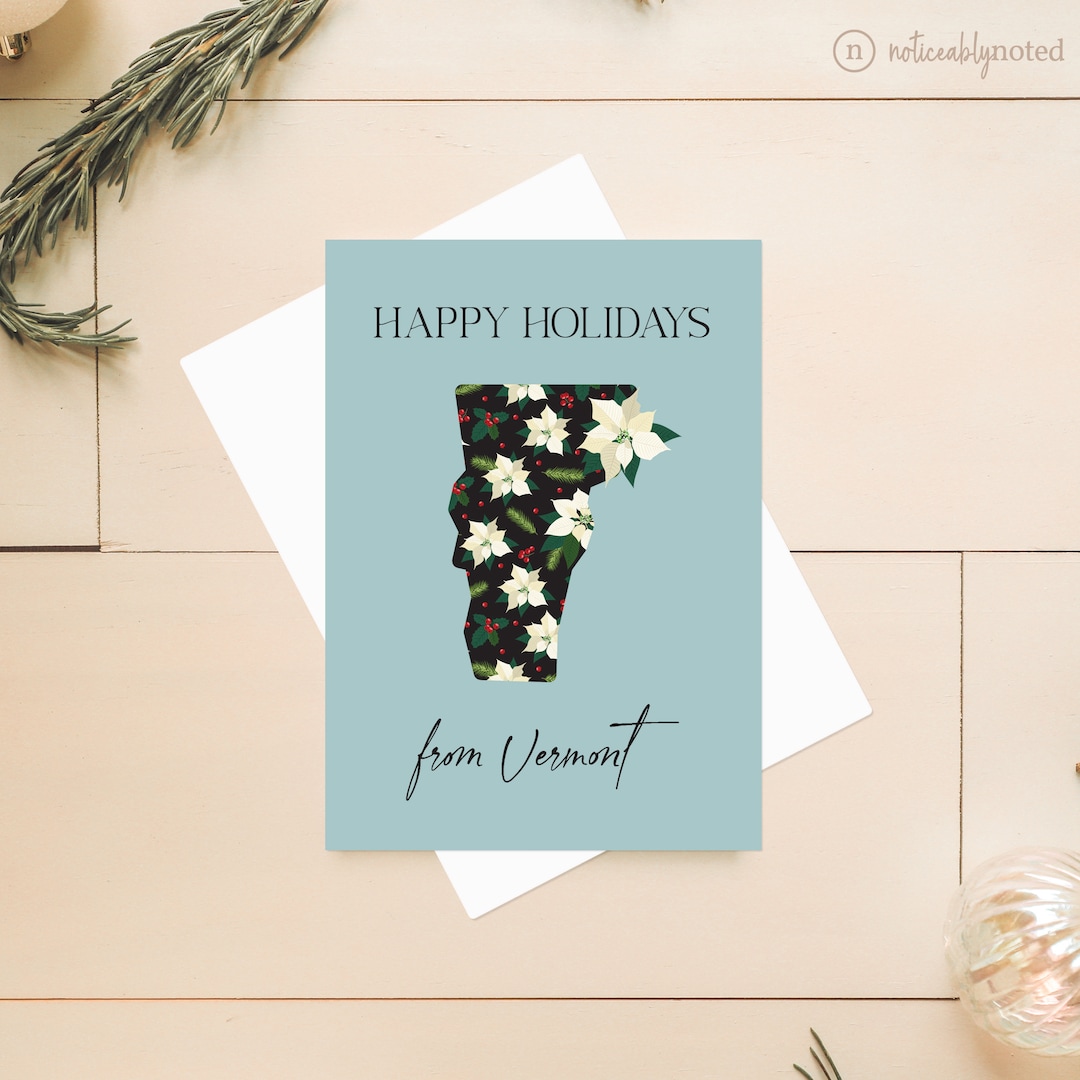 Vermont Holiday Cards, Vermont Christmas Cards, State Christmas Card ...