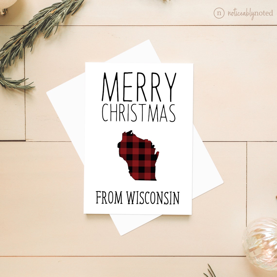 Wisconsin Christmas Cards WI Holiday Cards Christmas Cards - Etsy