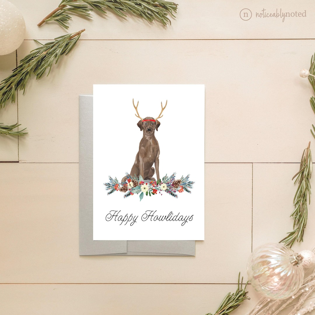 Lab Christmas Card - Labrador Retriever Holiday Cards - Dog Christmas ...