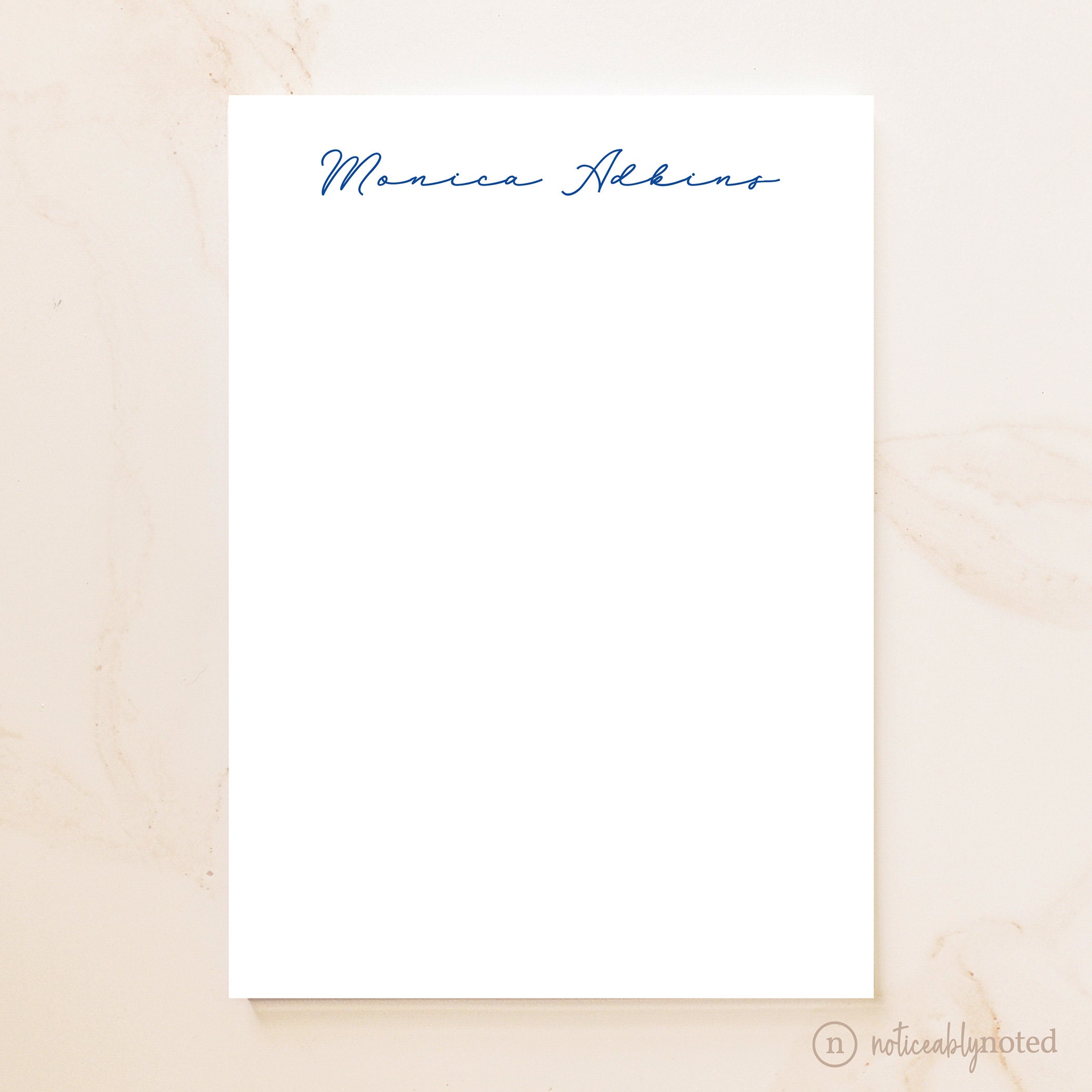 Personalized Script Notepad Custom Notepads Social - Etsy