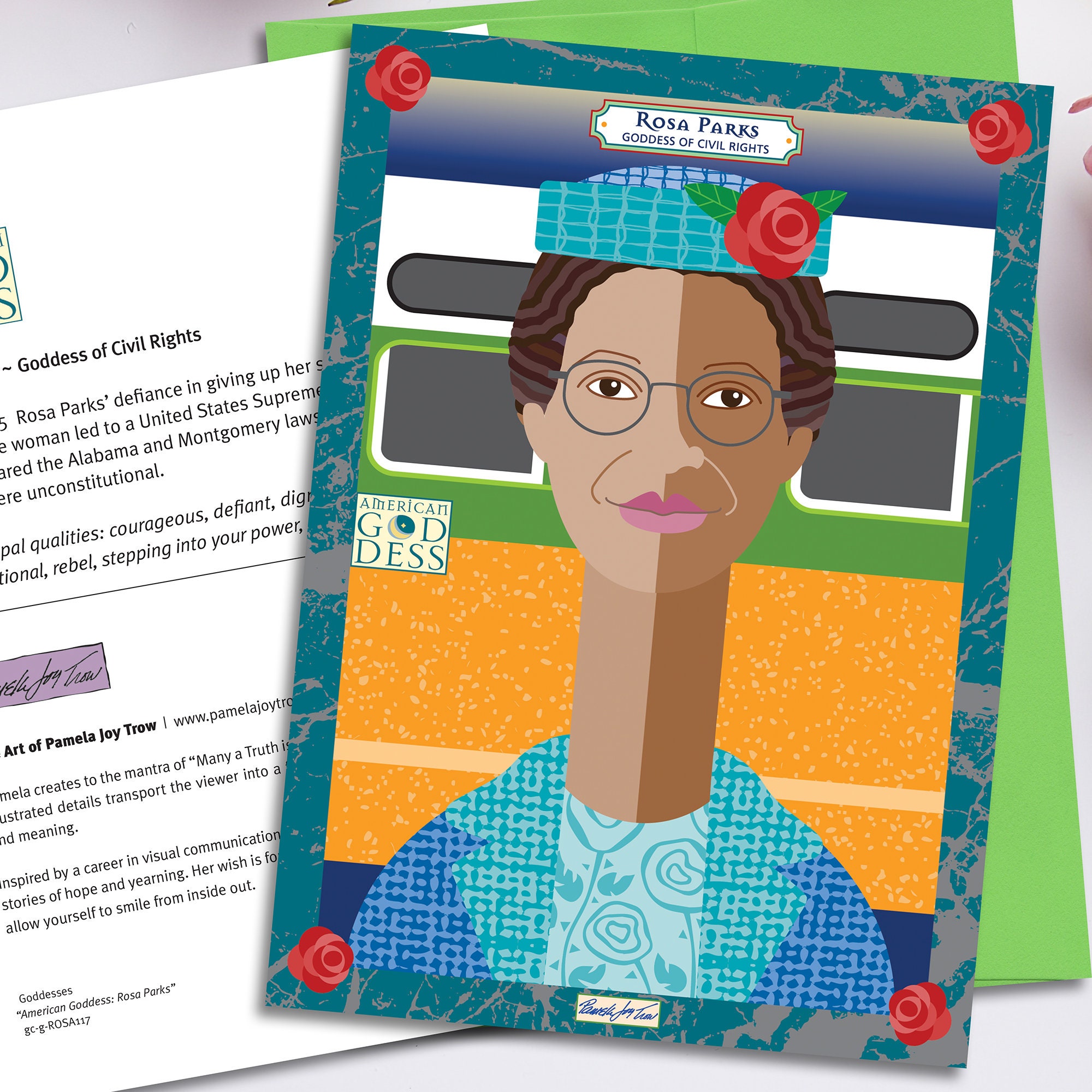 Rosa Parks American Goddess of Civil Rights Greeting Card - Etsy