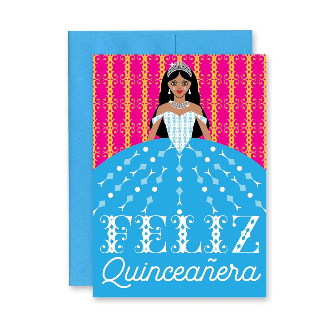 Feliz Quinceanera Greeting Card Blank 15 Birthday - Etsy
