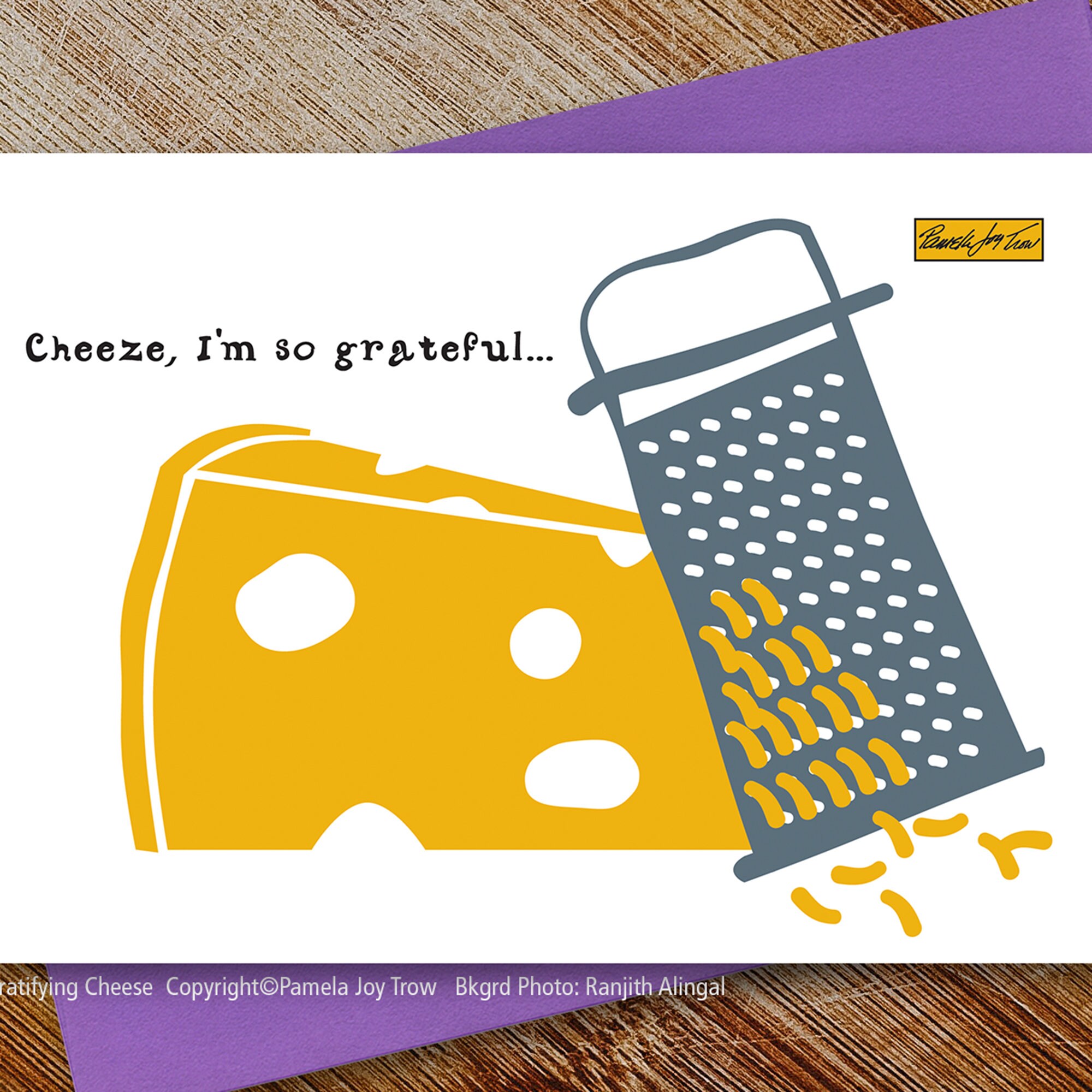 Thank You Card Gratifying Cheese Gratitude Card - Etsy UK