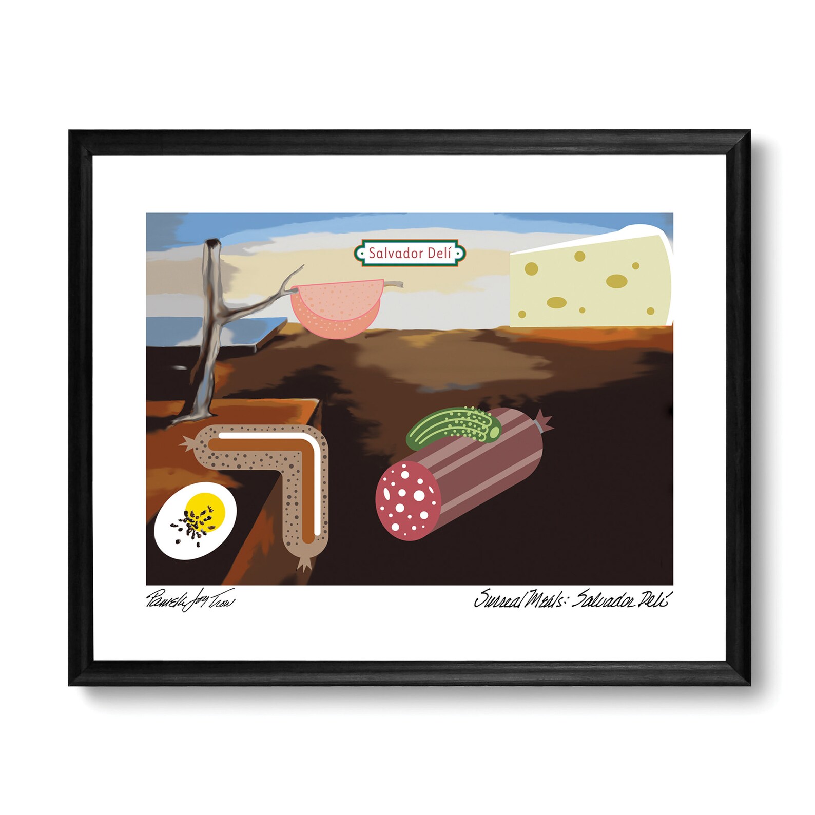 Surreal Meal-salvador Delí 8x10 Print Salvador Dali Art Parody - Etsy