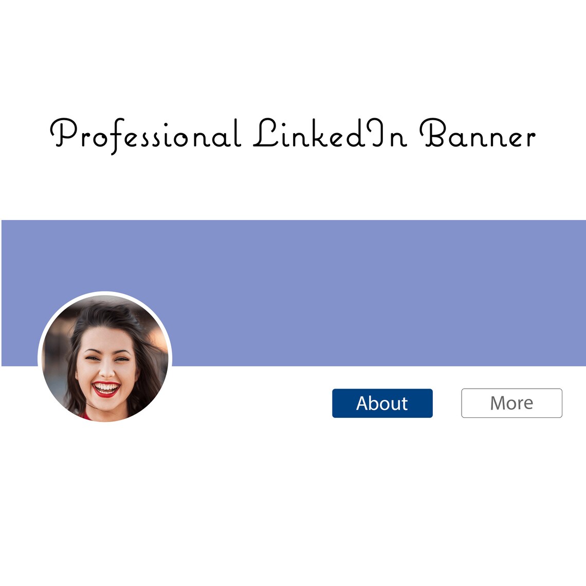 Gentle Misty Blue Linkedin Background Banner Digital PNG File Download ...