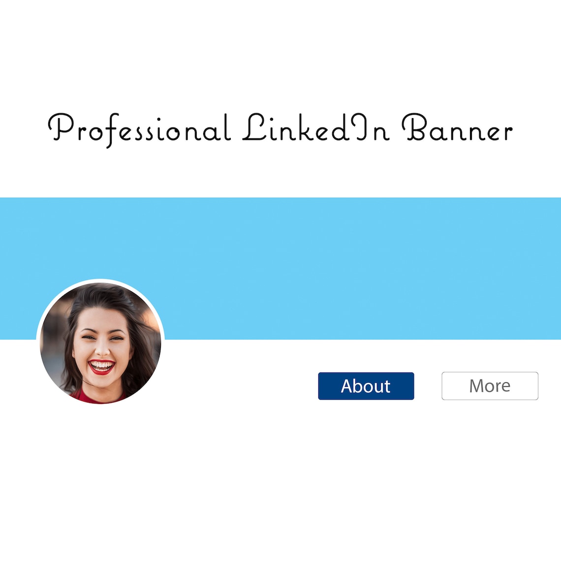 Ocean Bright Blue Linkedin Background Photo | Etsy