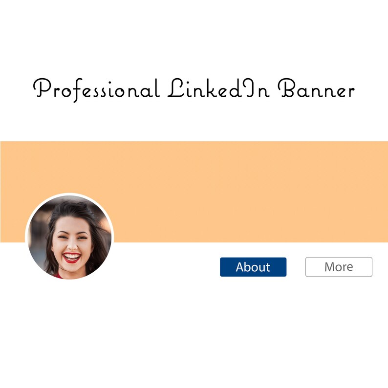 Sweet Light Mandarin Orange Linkedin Banner Digital PNG File Download ...