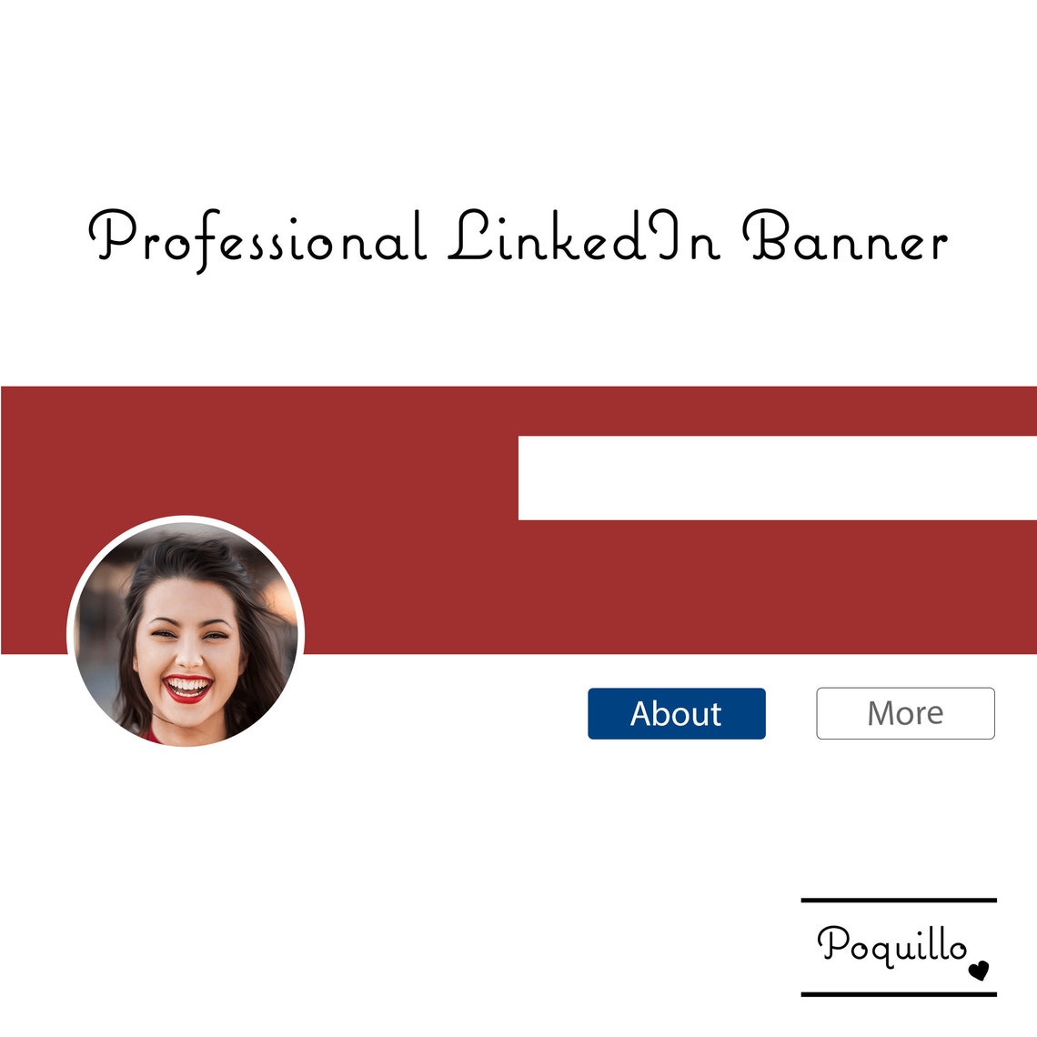 Bold Red Linkedin Banner | Etsy