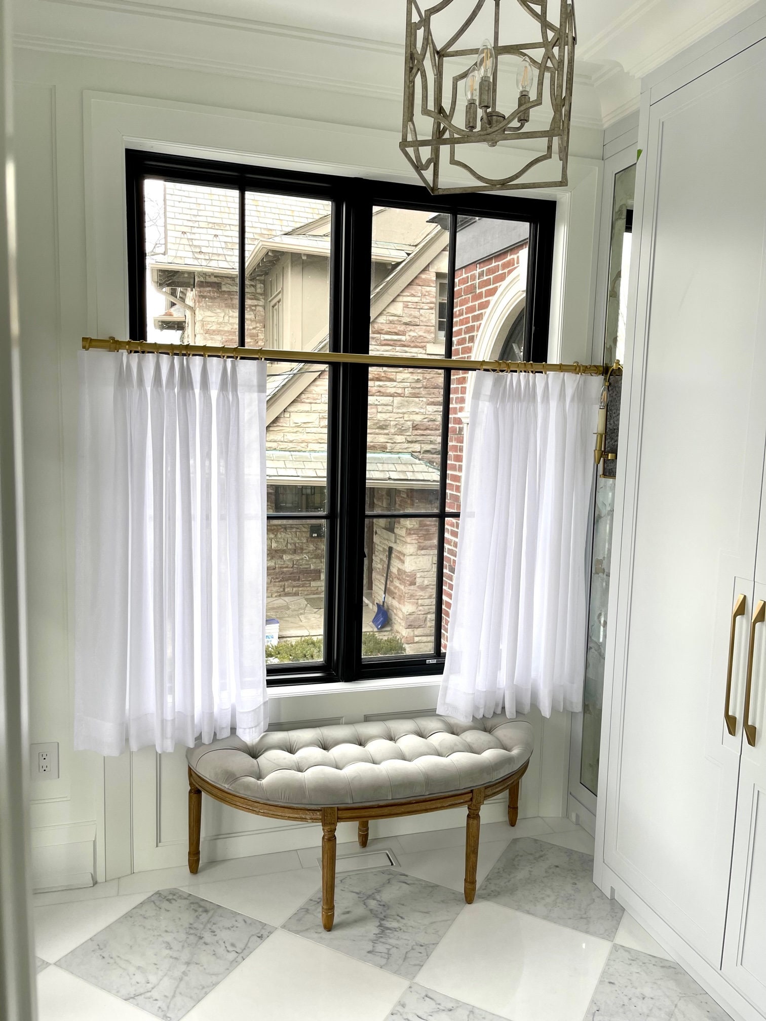 French Pleat Café Curtains by Hfdrapery. Custom French Pleat Designer ...
