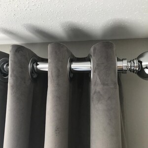 Designer Drapery Rods in 6.5ft, 8.5ft, 13ft, 16ft . Drapery Poles ...