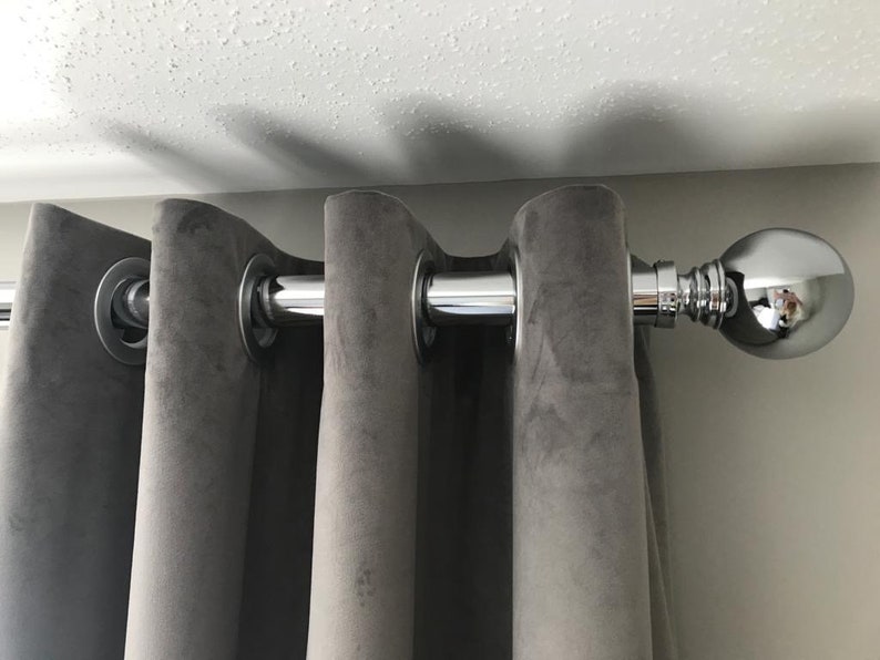 Designer Drapery Rods in 6.5ft, 8.5ft, 13ft, 16ft . Drapery Poles ...