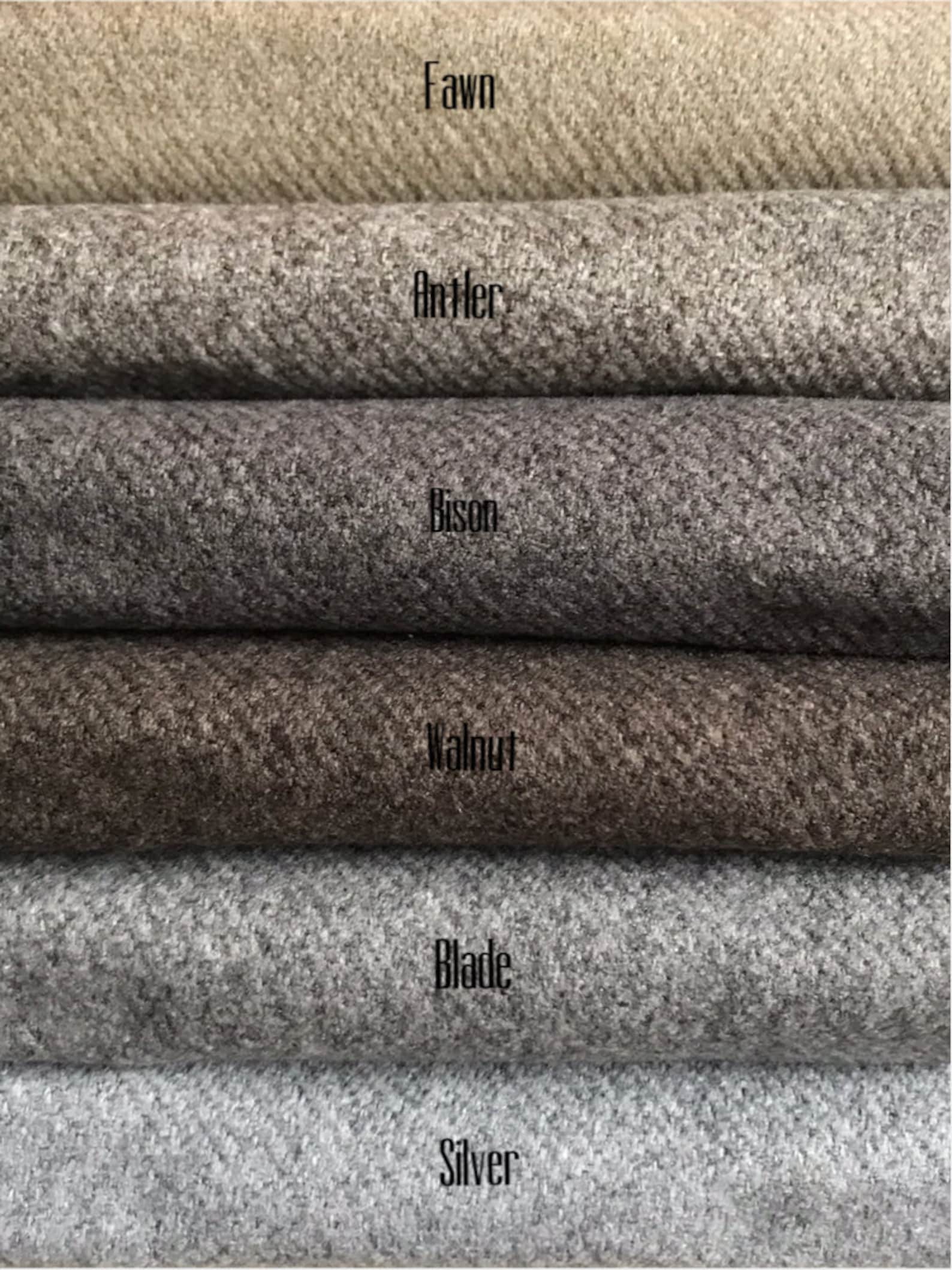 Suited Brushed Wool Tweed Drapery Collection. High Quality Wool Drapery ...