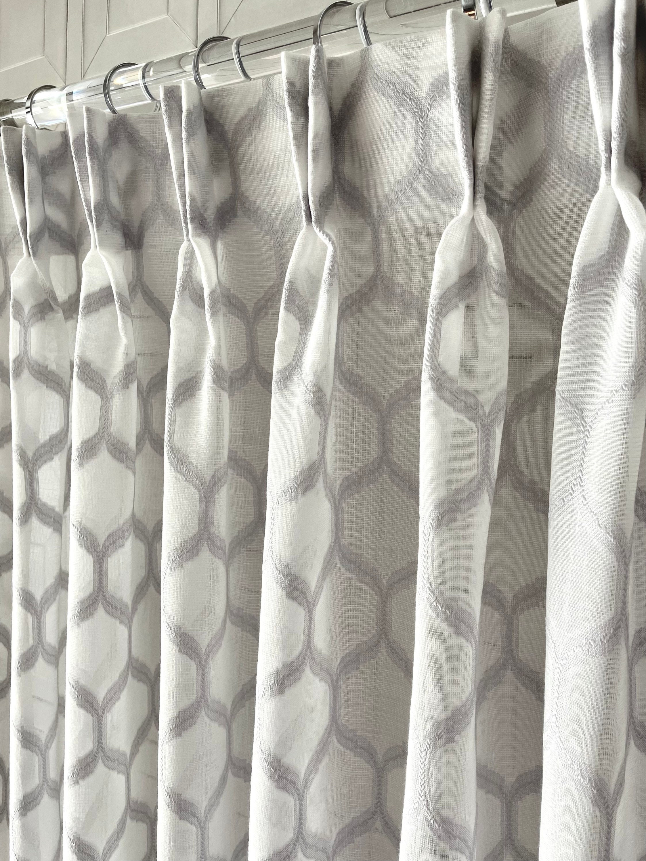 Honeycombscustom Sheer Drapery Panels.pinch Pleated French - Etsy