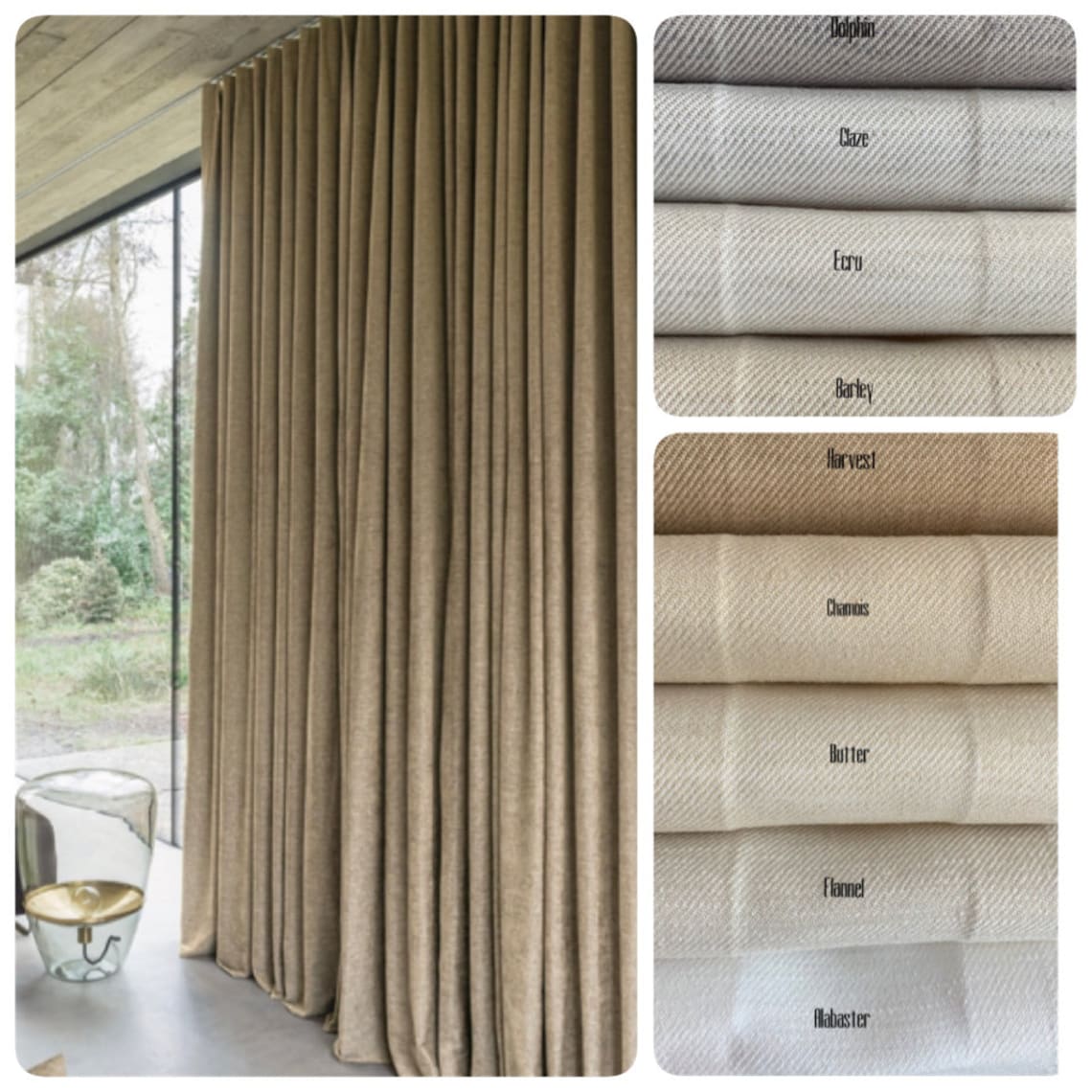 Urban Classic Drapery Collection. Cotton Drapery. Cotton - Etsy Canada