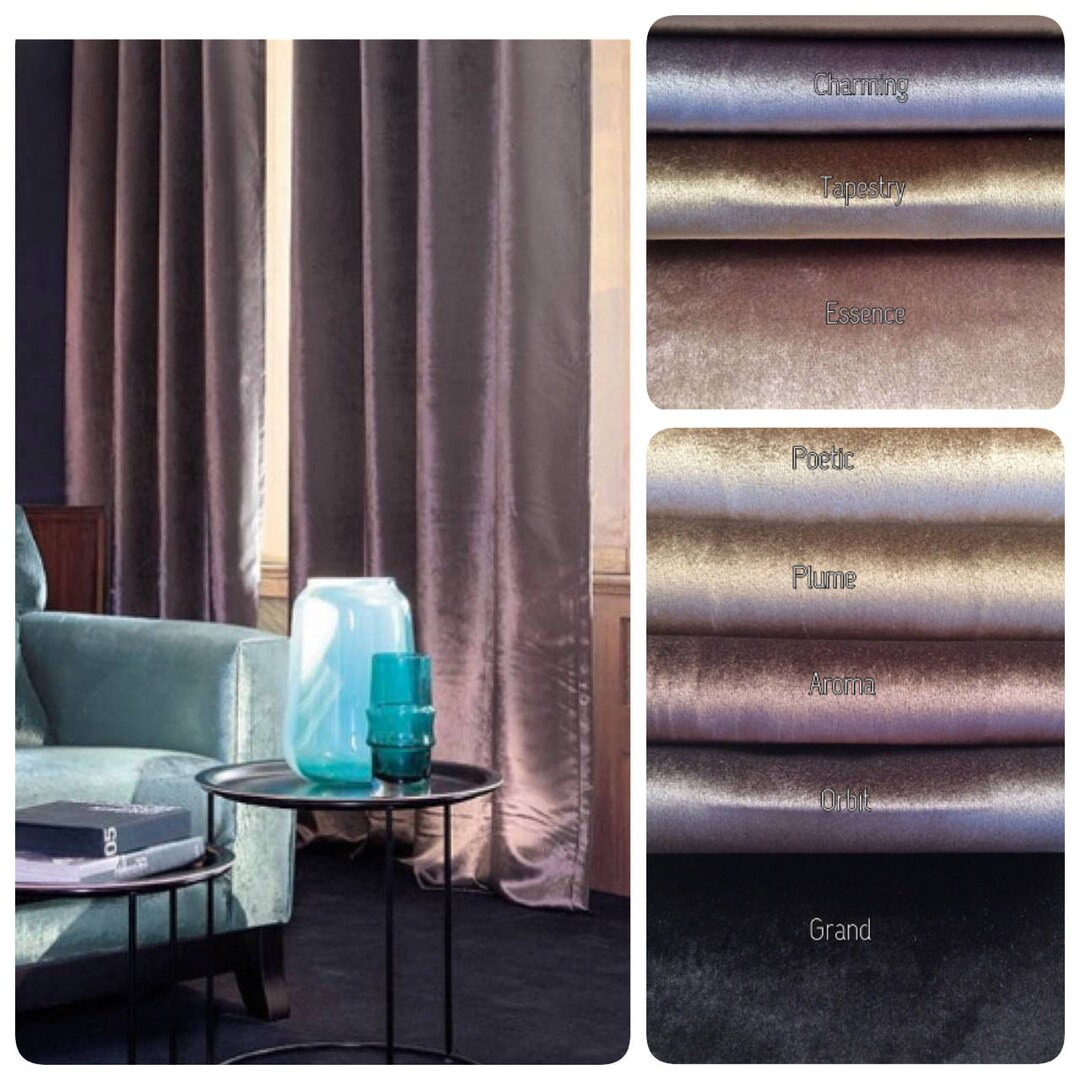 Avalon Custom Velvet Drapery Panels. Available in 31 Colors! Velvet ...